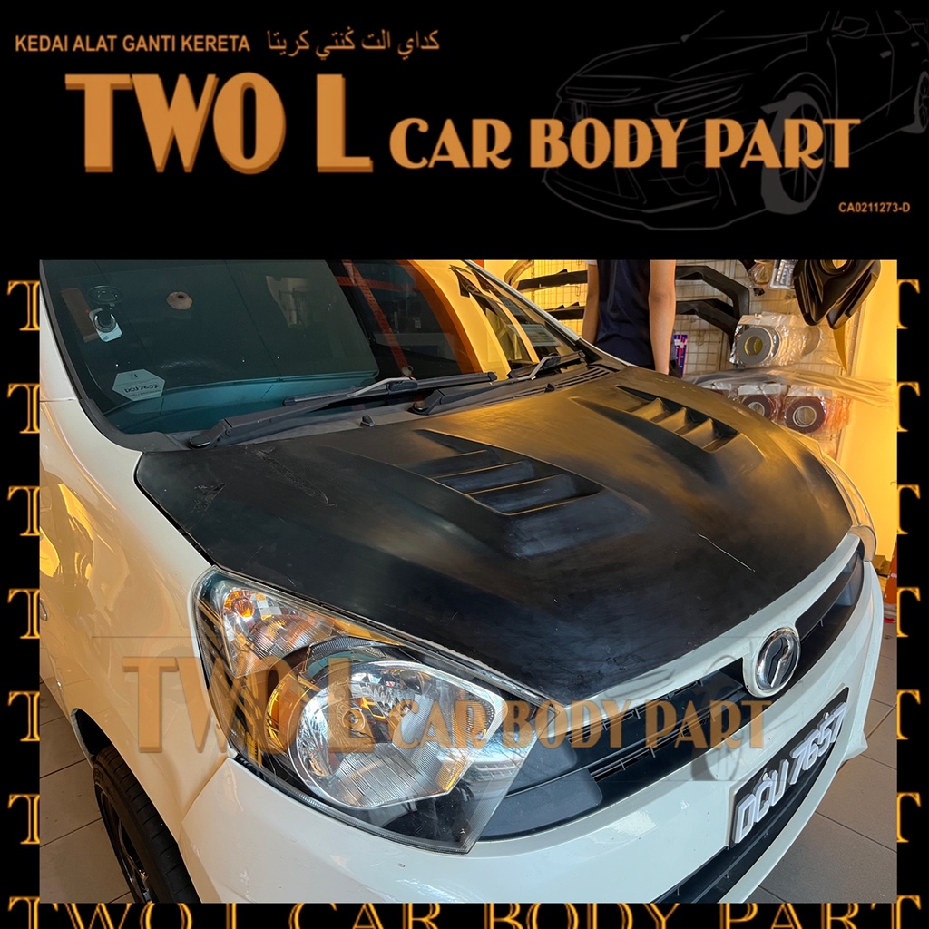 axia js racing bonnet fibre bodykit | Shopee Malaysia