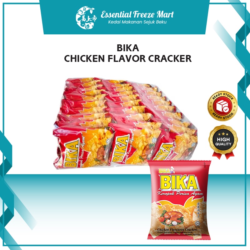 Bika - Chicken Flavor Cracker (30's x 12g) Childhood Snack Makanan ...