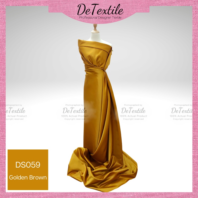 DeTextile Heavy Premium Duchess Satin Bridal Satin Fabric for Wedding ...