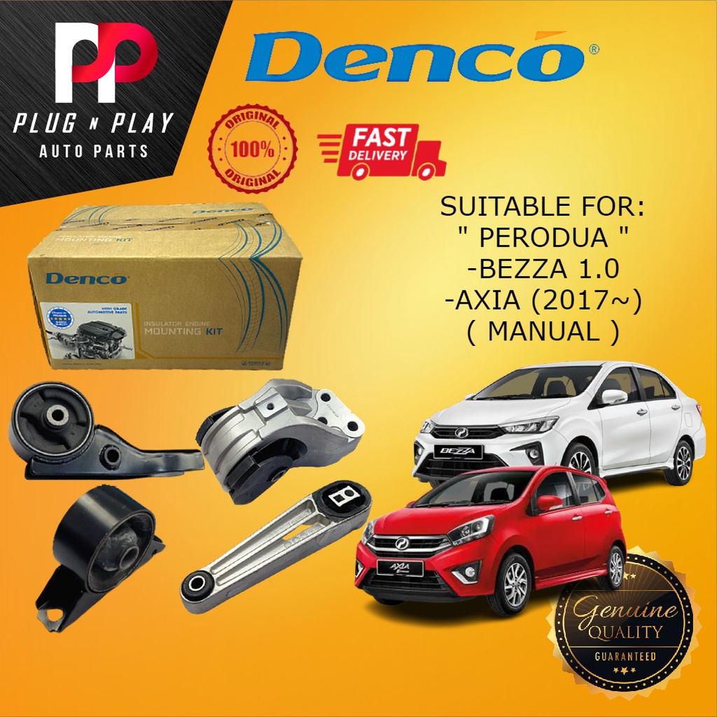 QUALITY DENCO ENGINE MOUNTING SET PERODUA BEZZA 1.0 / AXIA (2017 ...