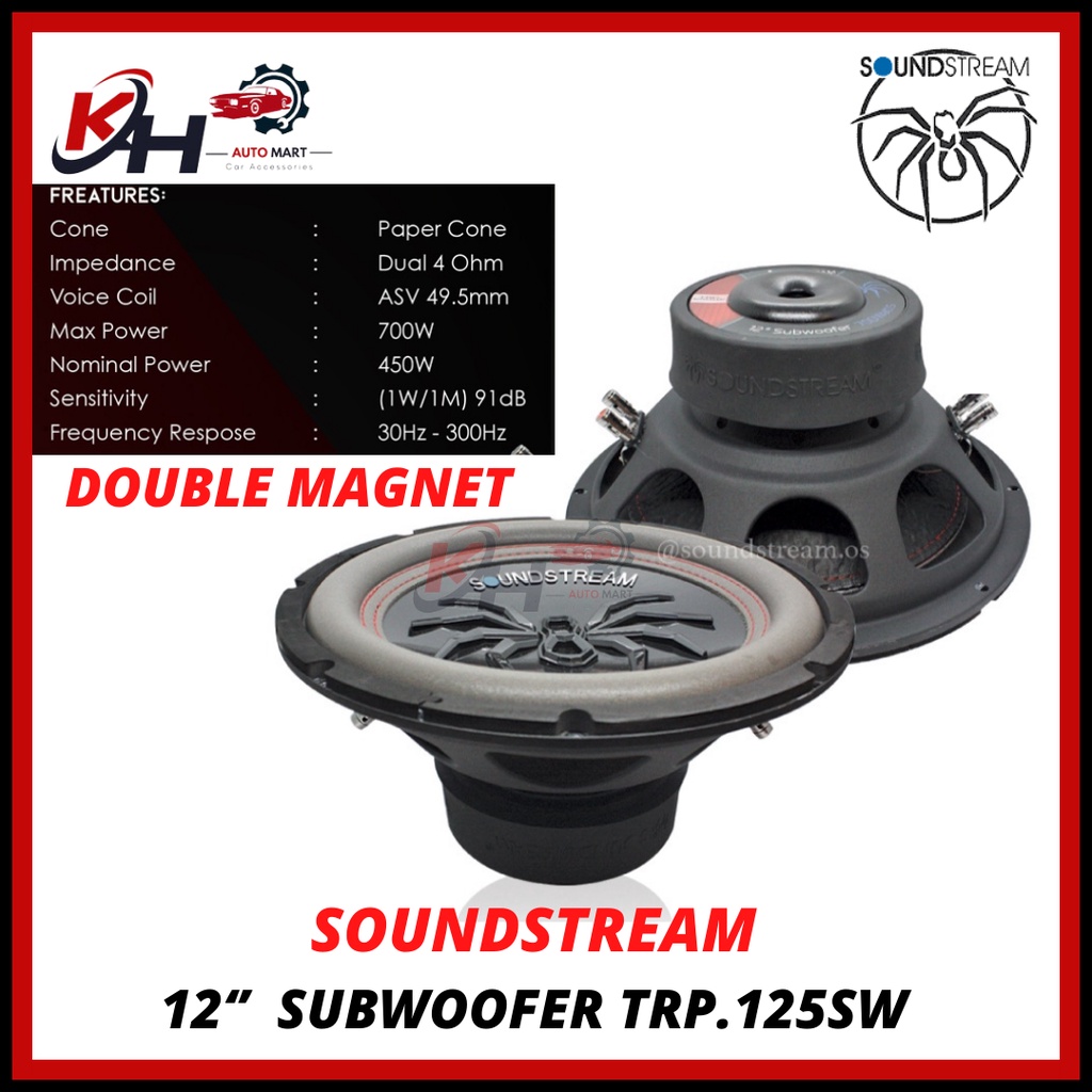12'' ★ Soundstream ★ High Power Double Magnet Double Voice Coil Troupe ...