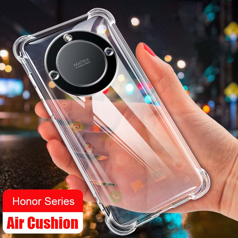 Honor X9a 5G X9b 5G 2023 Air Bag Shockproof Casing Silicone Case Slim Full Clear TPU Protective ...