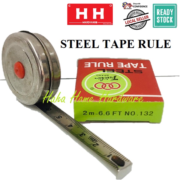 Tali Tape Besi ; Measuring Tape Steel Tape Rule 2 Meters ~Haha Home ...