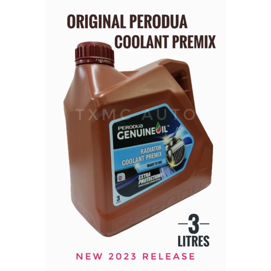 Original Radiator Coolant Perodua PREMIX (Ready to use) 3L Pink Color ...