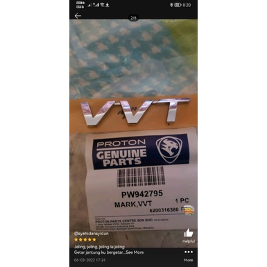 ORIGINAL PROTON NEW SAGA VVT LOGO MARK EMBLEMS PW942795 | Shopee Malaysia
