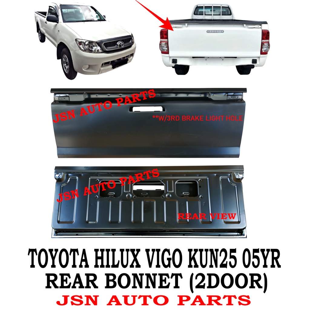 J124S02 TAIL GATE BONNET TRUNK LID TOYOTA HILUX VIGO 05YR ( 2DOOR ...