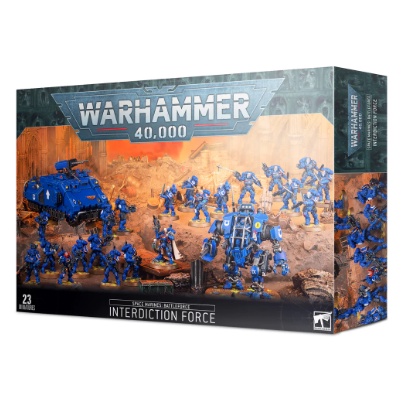 Warhammer 40, 000 SPACE MARINE BATTLEFORGE SET: INTERDICTION FORCE ...