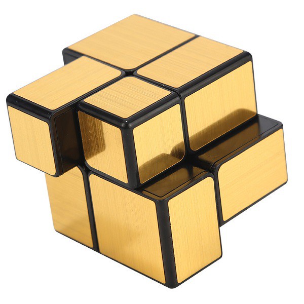 QiYi 2x2 Gold Mirror Cube Magic Cube Speed Cube 2x2x2 Puzzle Toy ...