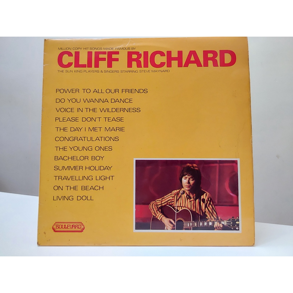 Million Copy Hit Songs Made Famous By Cliff Richard ( Vinyl Record ...
