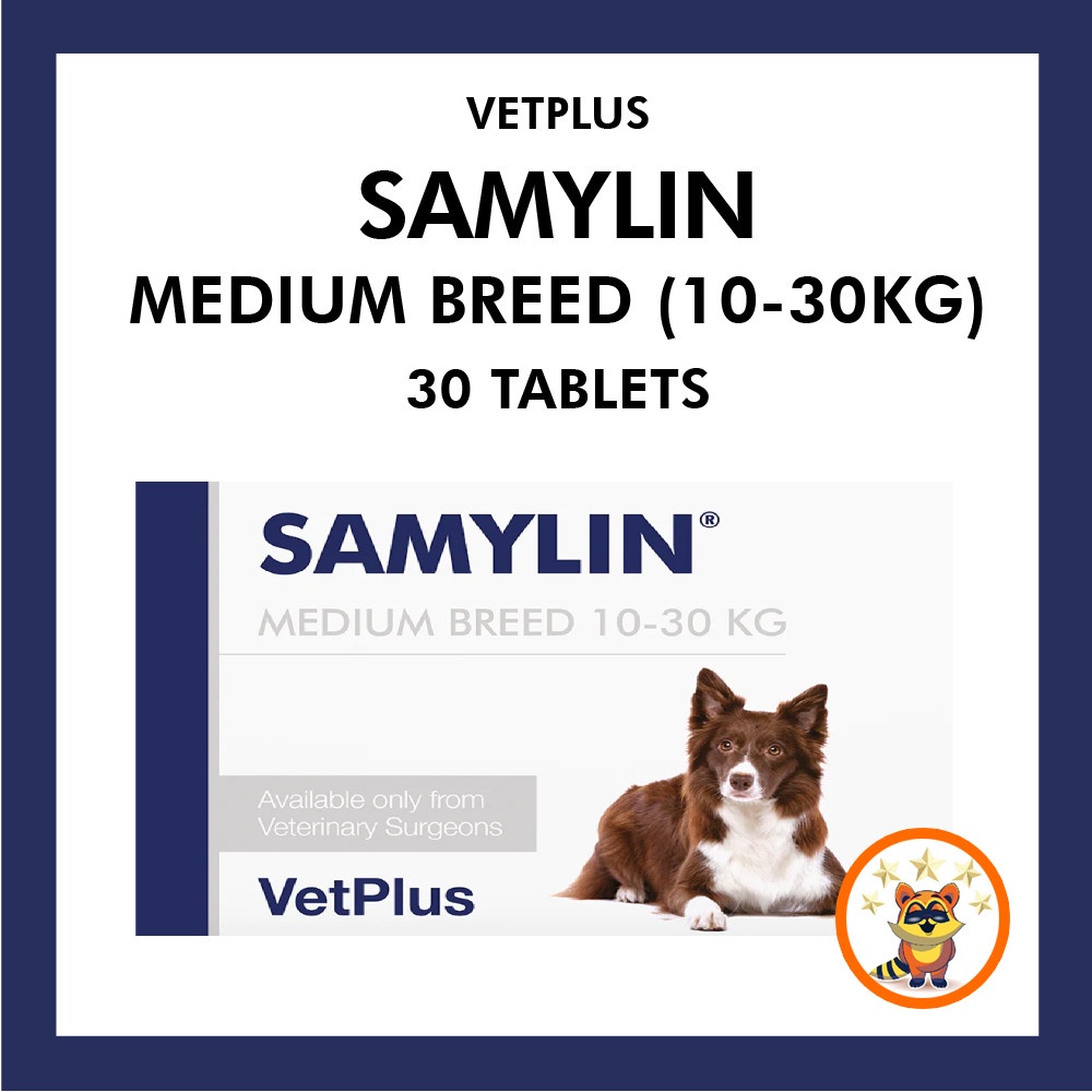 Vetplus SAMYLIN® Medium Breed Dog Canine Liver Hepatic 30 Tablets ...