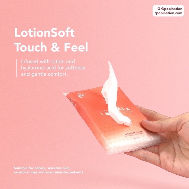 Popi LaLaLa 4Ply Super Tissues | Lotion Skincare Travel Pack ...
