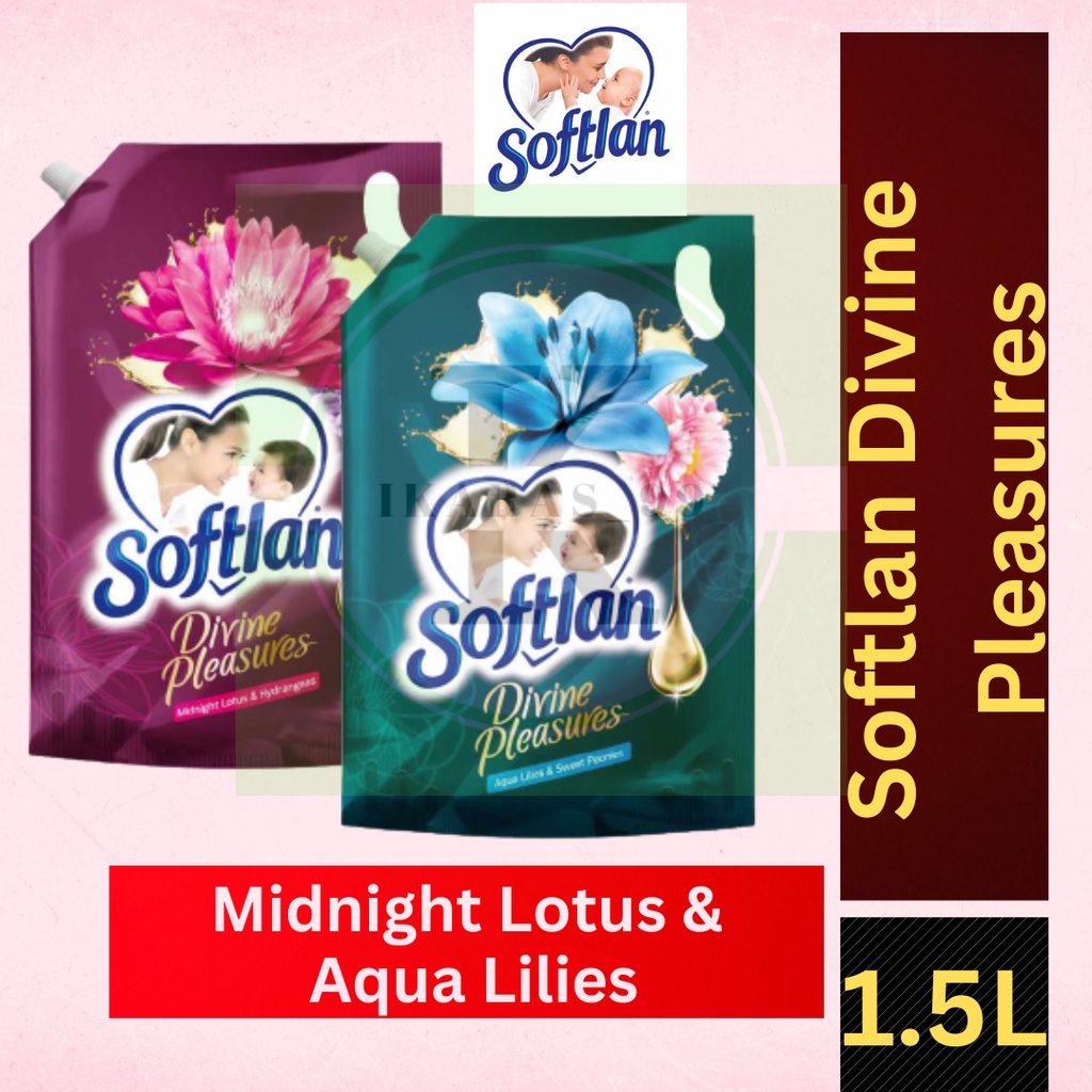 SOFTLAN Divine Pleasures Midnight Lotus & Aqua Lilies 1500ML | Shopee Malaysia
