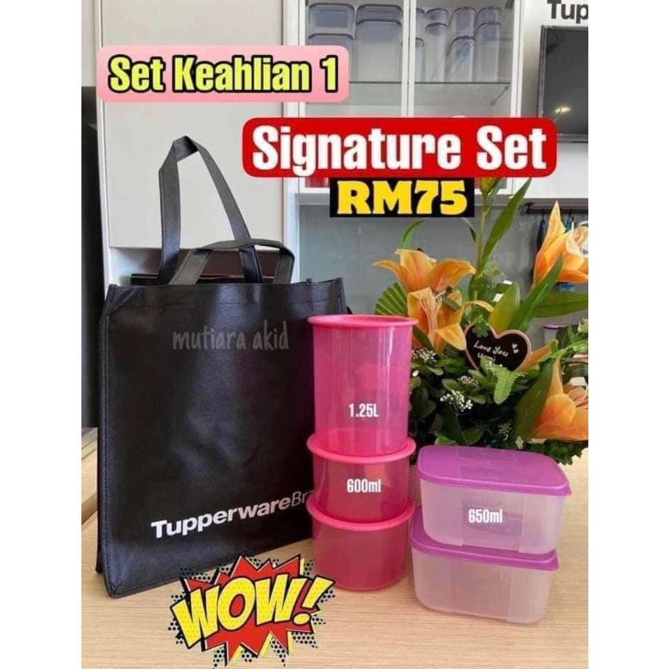 Tupperware Kit Beg Keahlian Set 1 Tupperware Malaysia Pakcik Tupperware ...