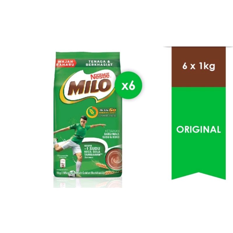 NESTLE MILO CHOCOMALT POWDER SOFTPACK 1kg X 6PACKS | Shopee Malaysia