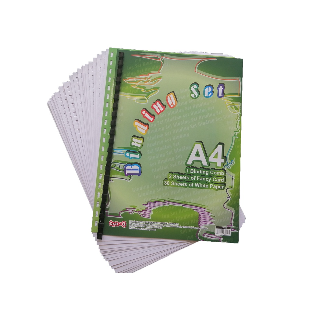 30 Sheet A4 Binding Set Buku Folio A4 Buku Scrap A4 School Project File ...