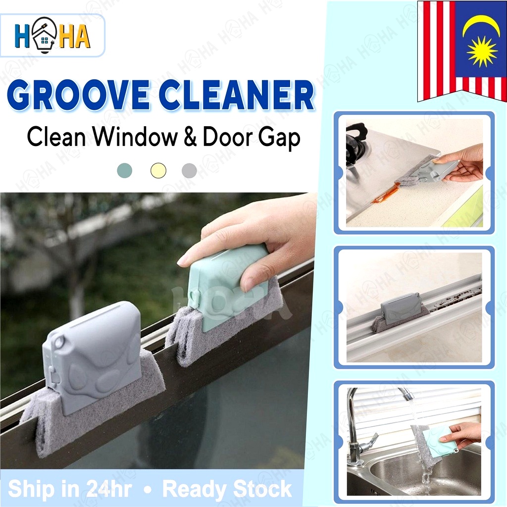 Window Groove Cleaning Brush Pad Gap Slot Door Dust Removal Washable ...
