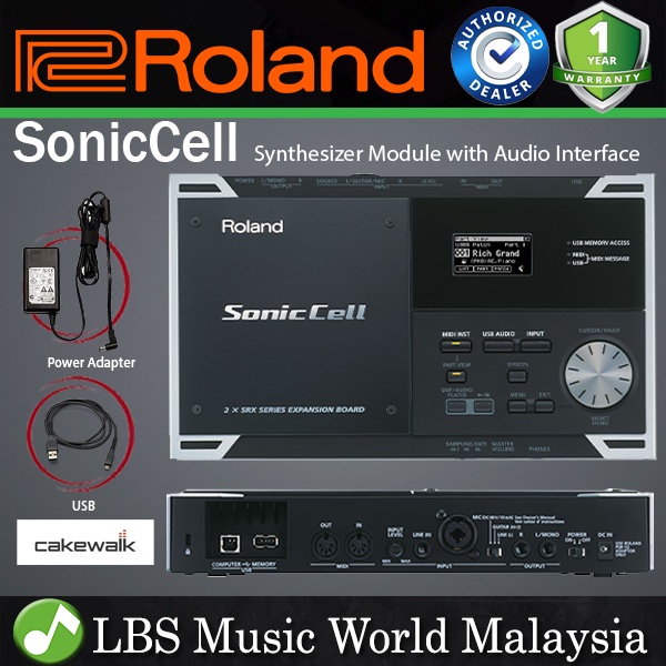 (Clearance) Roland Sonic Cell Expandable Synthesizer Module with USB ...