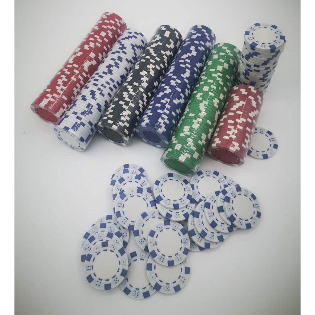 COLOUR Poker Game Chips Board Chips Token Poker Chips 11.5gram | Shopee ...