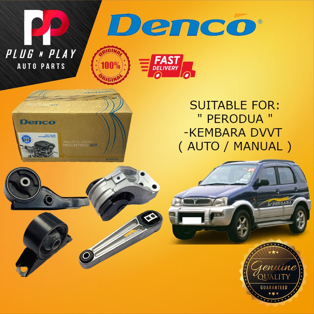 QUALITY DENCO ENGINE MOUNTING SET PERODUA KEMBARA DVVT ( AUTO / MANUAL ...