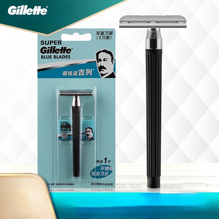 Gillette double-sided manual razor/men's razor/Gillette blue blades ...