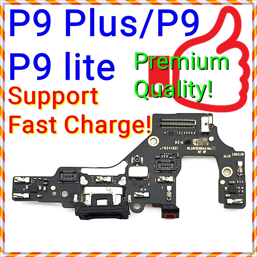 (18W Fast Charge) NEW ORI Charging Port Board MIC Ribbon for HW P9 Plus ...