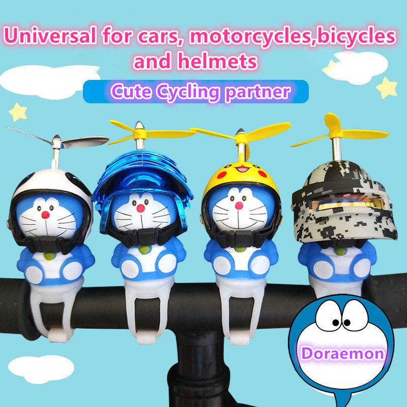 Cute Doraemon Horn Little Doraemon Light Bamboo Raft Bike Horn ...