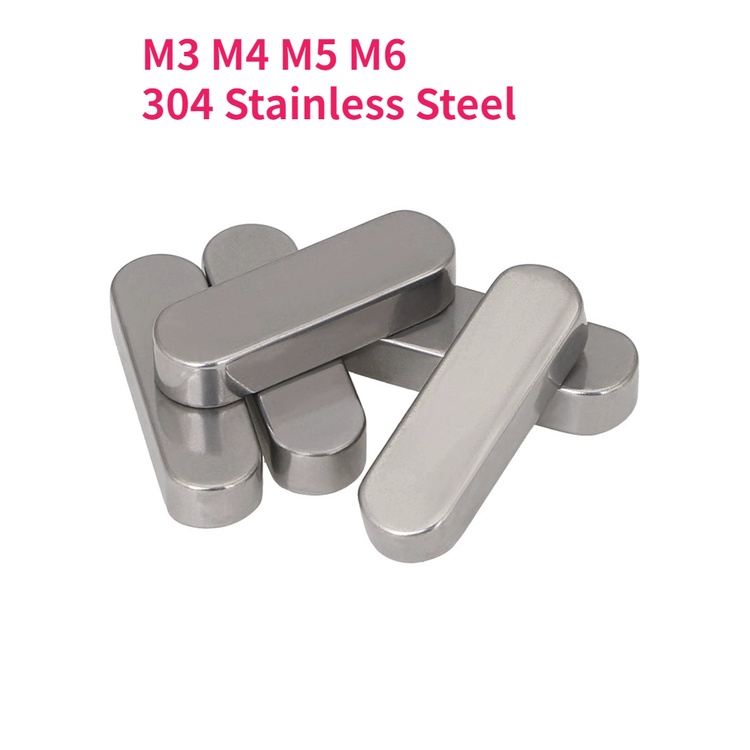 M3 M4 M5 M6 304 Stainless Steel Parallel Keys Pin GB1096 A Type Square ...