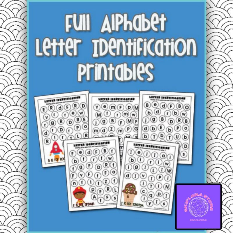 [SS167] 26 Pages | Full Alphabet Letter Identification Printable Pre K ...