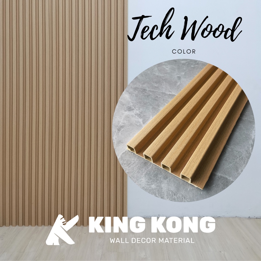 Wall Panel Fluted Wall Panel WPC materials WPC Papan Dinding 防水格栅墙板 ...