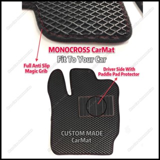 Toyota CHR TRAPMAT CarMat Customize Car Floor Mat Black With Red Lining ...