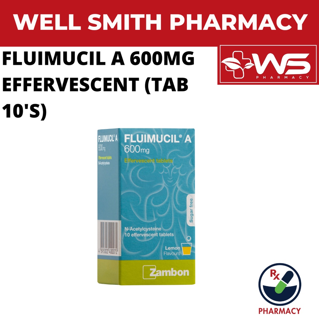 FLUIMUCIL A 600MG EFFERVESCENT (TAB 10'S) | Shopee Malaysia
