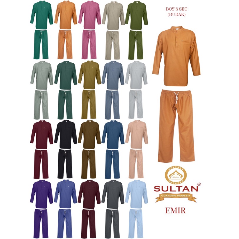 SULTAN KURTA-EMIR-BOY’S SET2 COLLAR FULL SLEEVES | Shopee Malaysia
