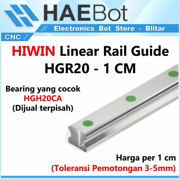 MESIN [HAEBOT] Hwin Linear Guide Rail HGR20 HGR 20 15mm 1cm CNC Laser ...
