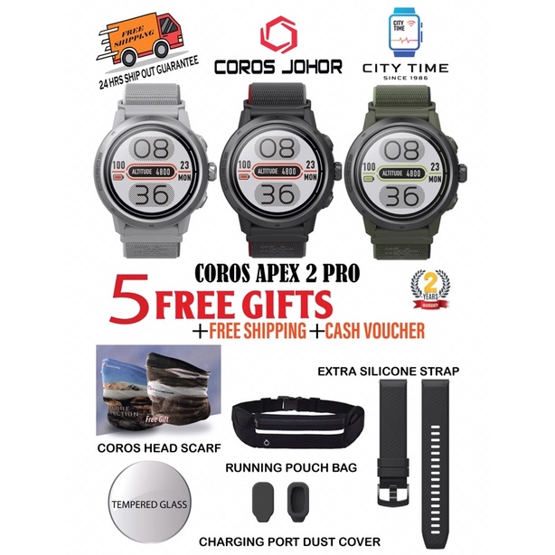 COROS APEX 2 PRO/ APEX PRO Premium GPS Multi-sport smartwatch | Shopee ...
