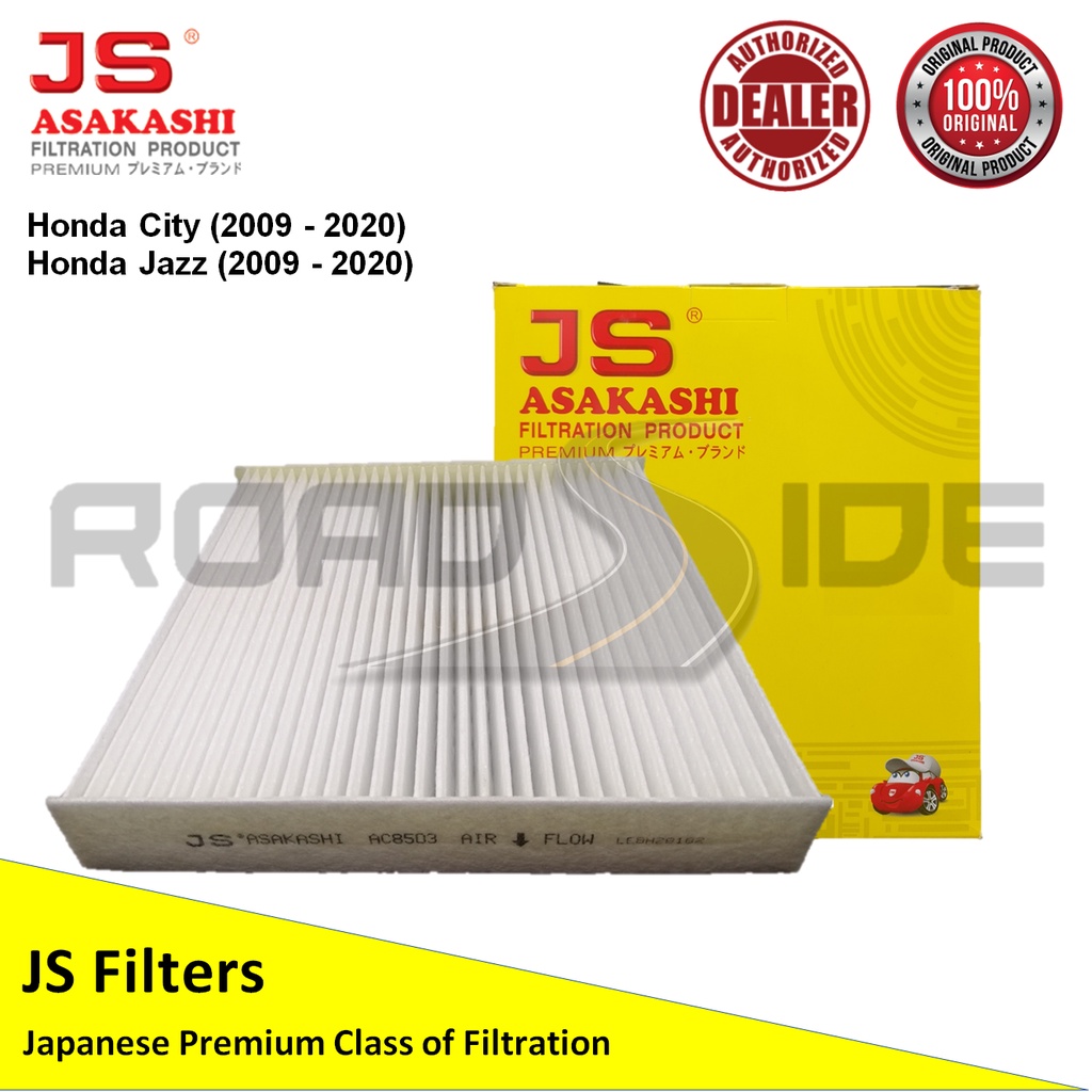 JS Asakashi AC Cabin Filter for Honda City (2009 - 2020) and Honda Jazz ...