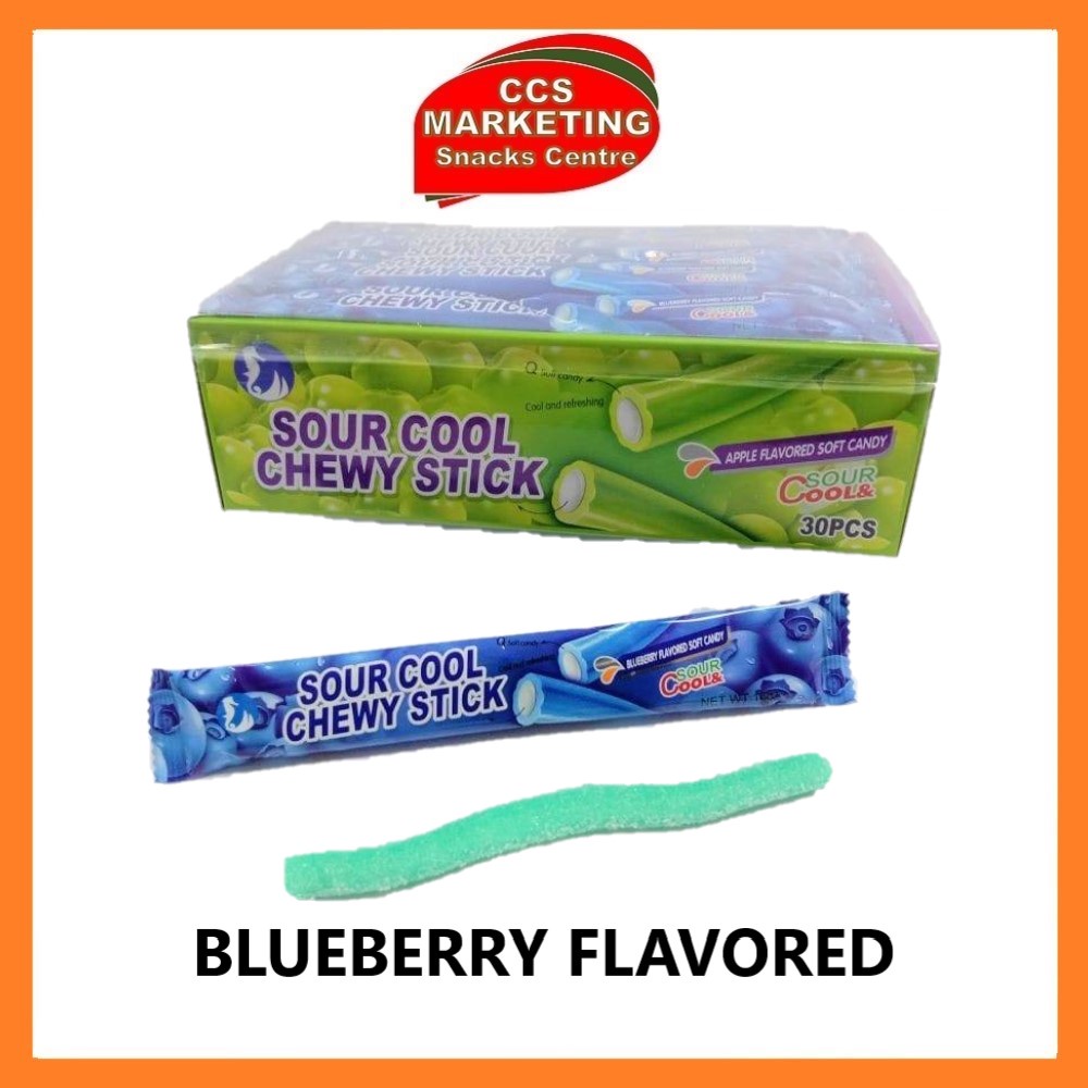 CCS Sanwa Sour Cool Chewy Stick Soft Candy Blueberry / Strawberry ...