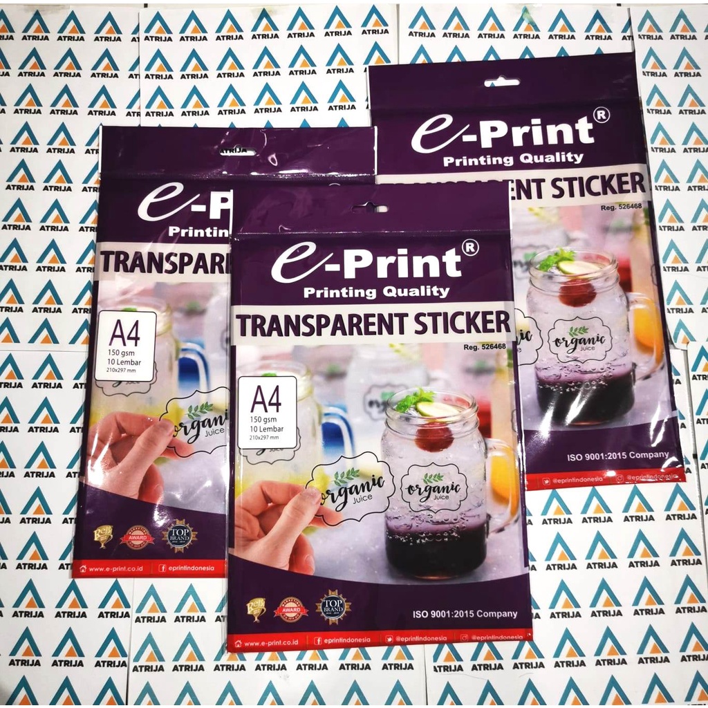 Transparent Sticker Paper E-Print A4 Eprint Sticker Paper | Shopee Malaysia
