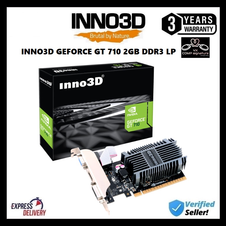 INNO3D GEFORCE GT 710 2GB DDR3 LP Graphics Card | Shopee Malaysia