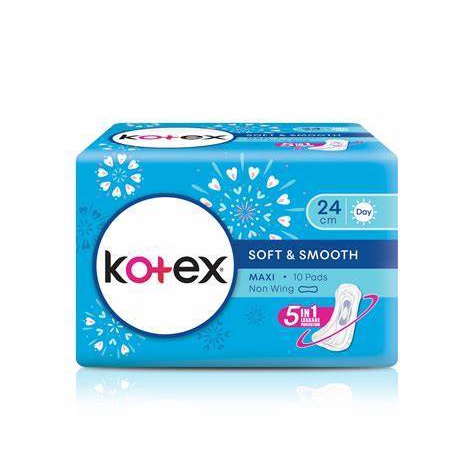 KOTEX SOFT AND SMOOTH MAXI WING 24CM 16S | Shopee Malaysia