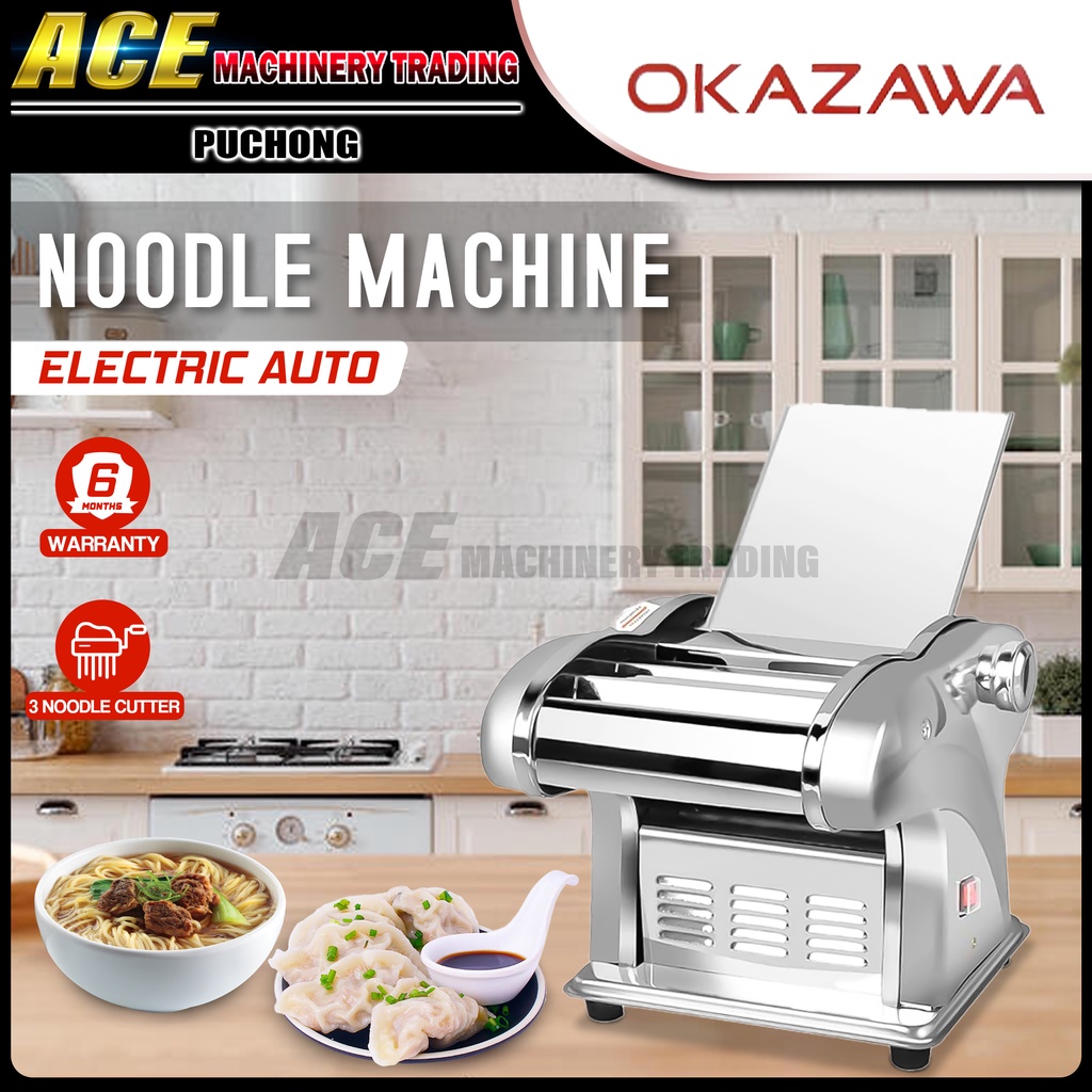 [ OKAZAWA ] Electric Noodle Machine Dough Sheeter - NES6 /130watt 1-4mm ...