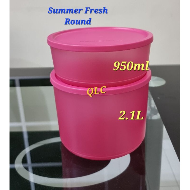 Tupperware Summer Fresh Round 2.1L / 950ml | Shopee Malaysia