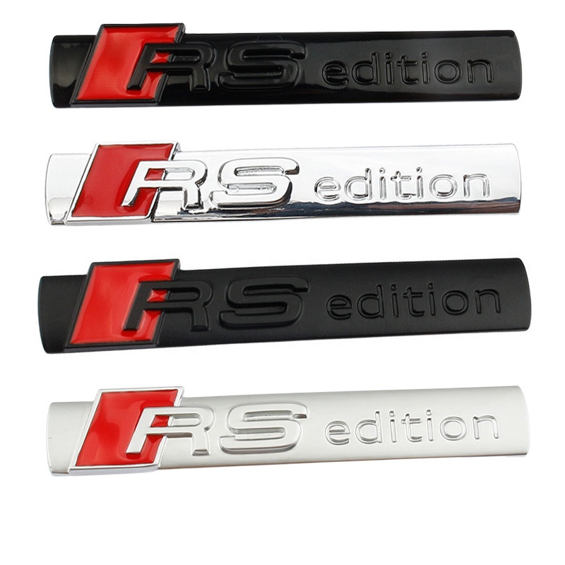 RS Edition Logo Sticker Metal Alloy Car Badge SLine Emblem Racing For ...