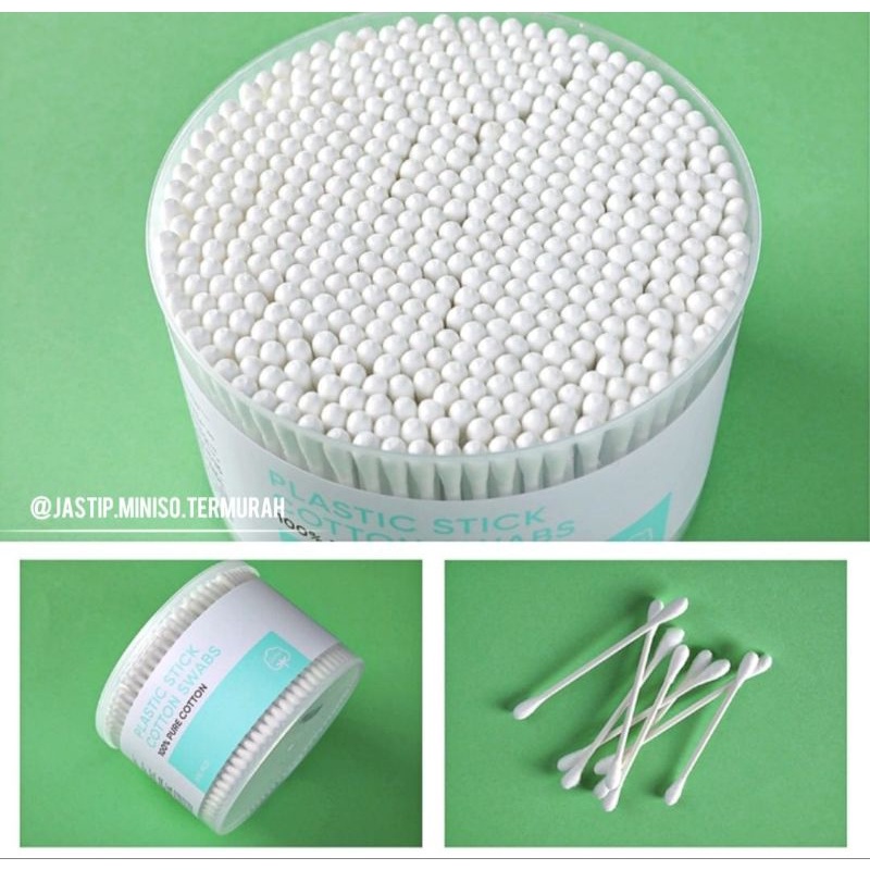 MINISO Cotton Bud / Ear Cleaning Cotton (500pcs) | Shopee Malaysia
