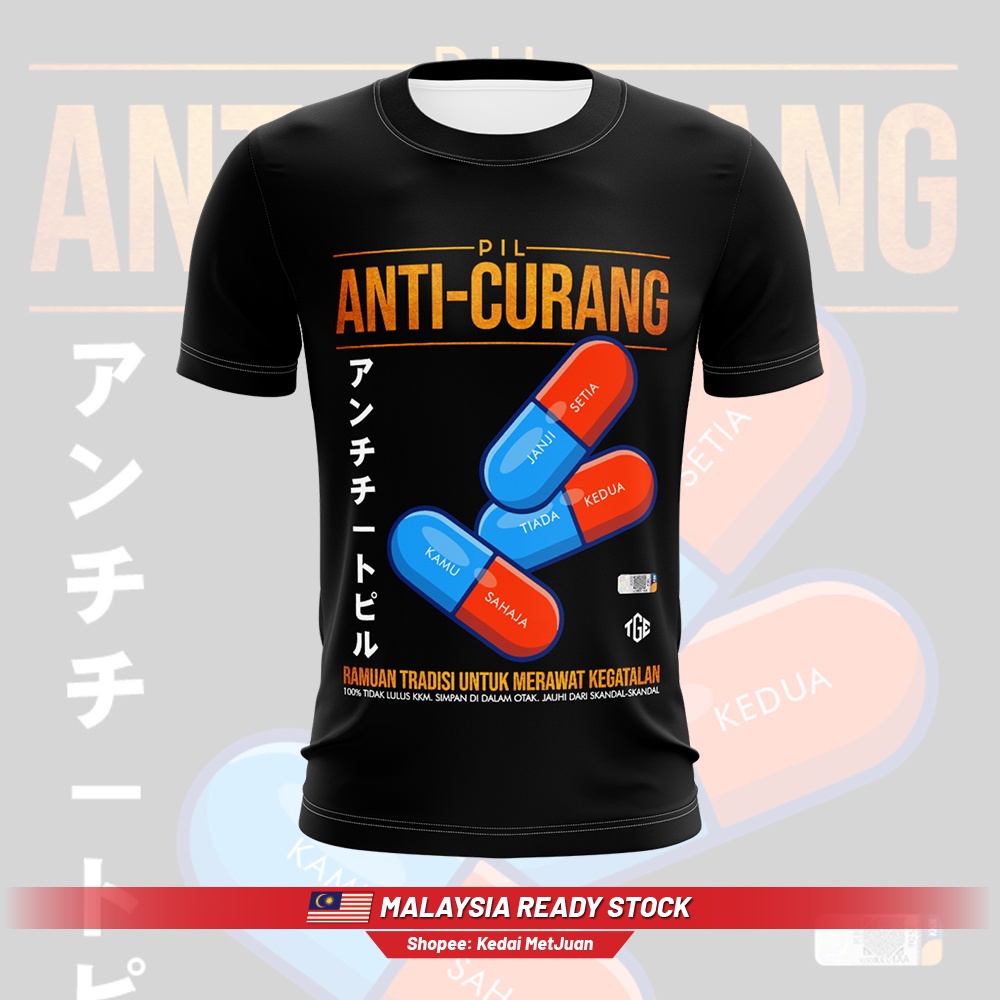 BAJU PIL ANTI-CURANG (READY STOK) Tshirt sublimation jersey parody suka ...