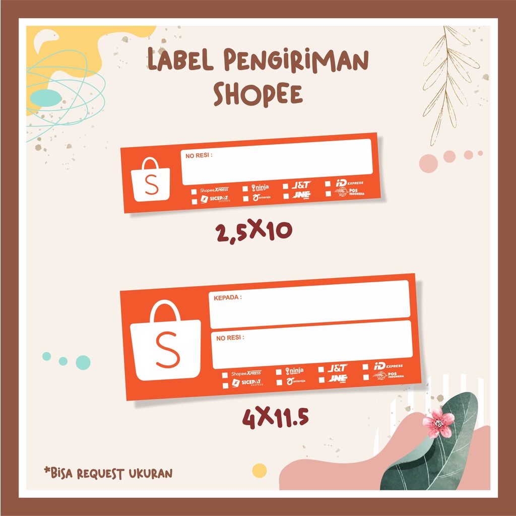 Shopee Delivery Sticker Address Label Sticker Package | Shopee Malaysia