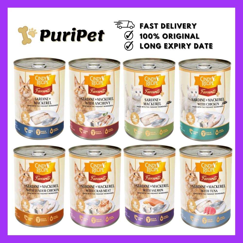 (New) Cindy's Recipe Cindy Favourite Plus Canned Food 400g - Wet Cat ...