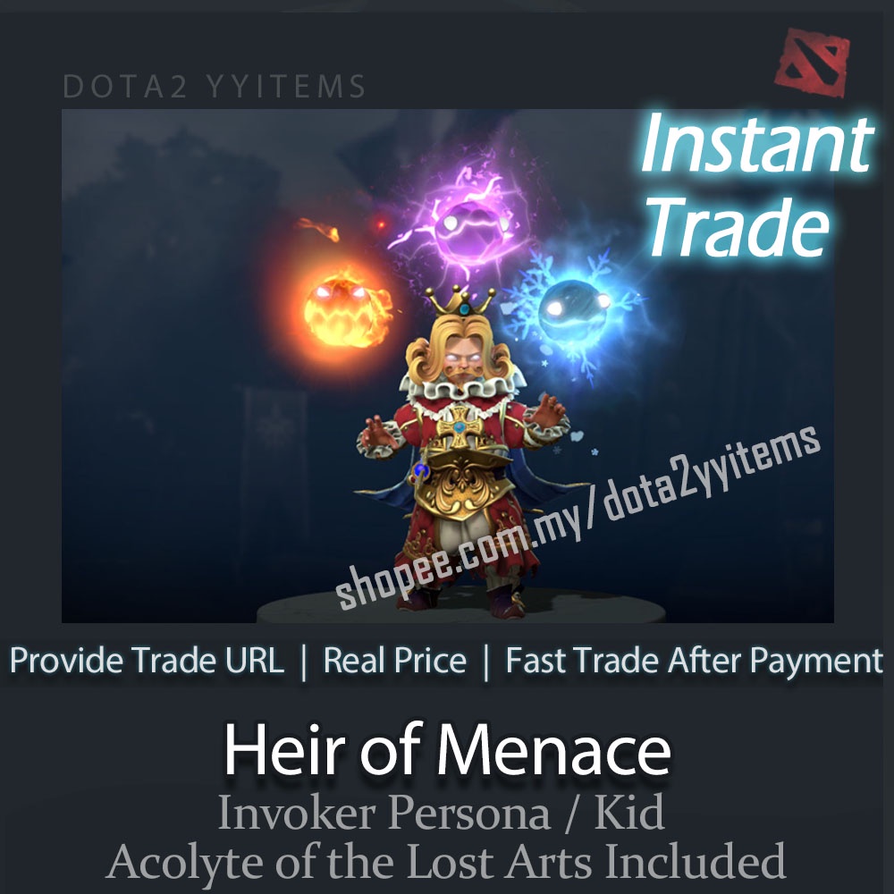 DOTA2 Invoker Kid Heir of Menace (Acolyte of the Lost Arts - Persona ...