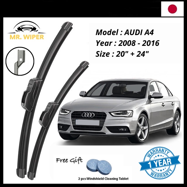🔥MR WIPER🔥 AUDI A4 S4 B8 (2008-2016) MR WIPER JAPAN TECHNOLOGY WIPER ...
