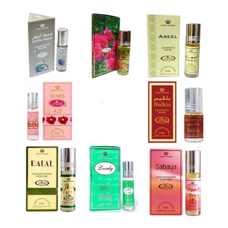 AL REHAB Concentrated Perfume (6ml x 6pcs) Box 100% Original Premium ...