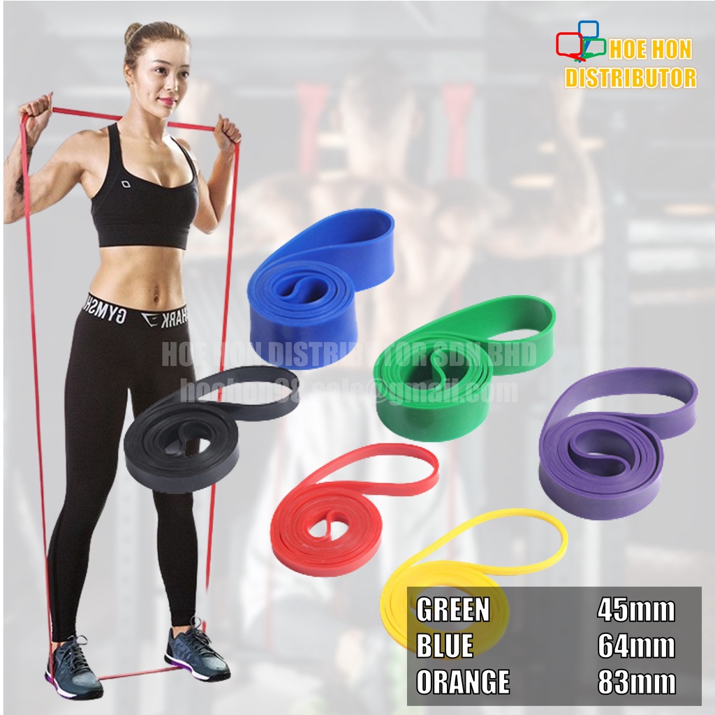 Heavy Weight Sport Gym Yoga Resistance Band Crossfit Tension Stretching ...